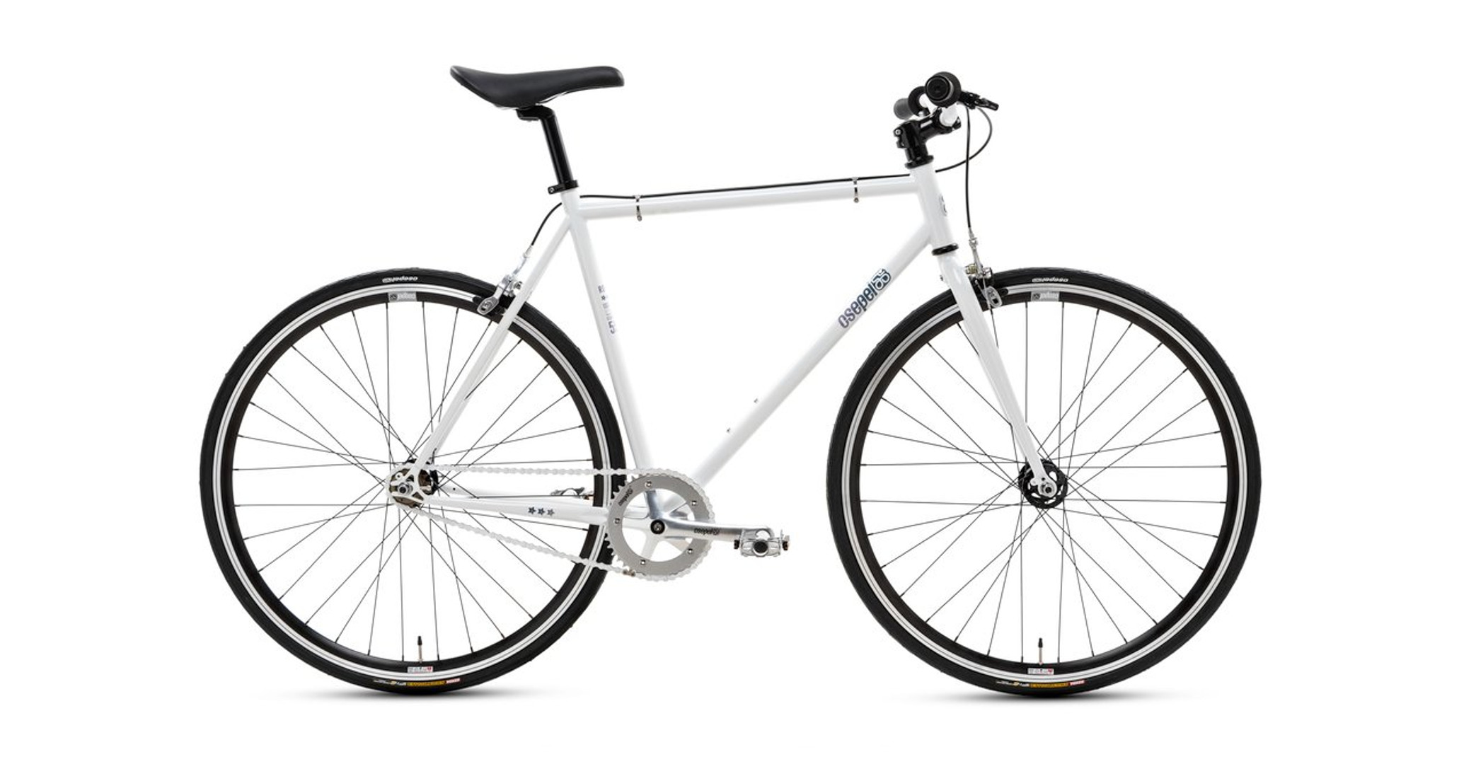 CSEPEL Royal 3* 28 városi fixi / single speed kerékpár, 52cm, fehér ...