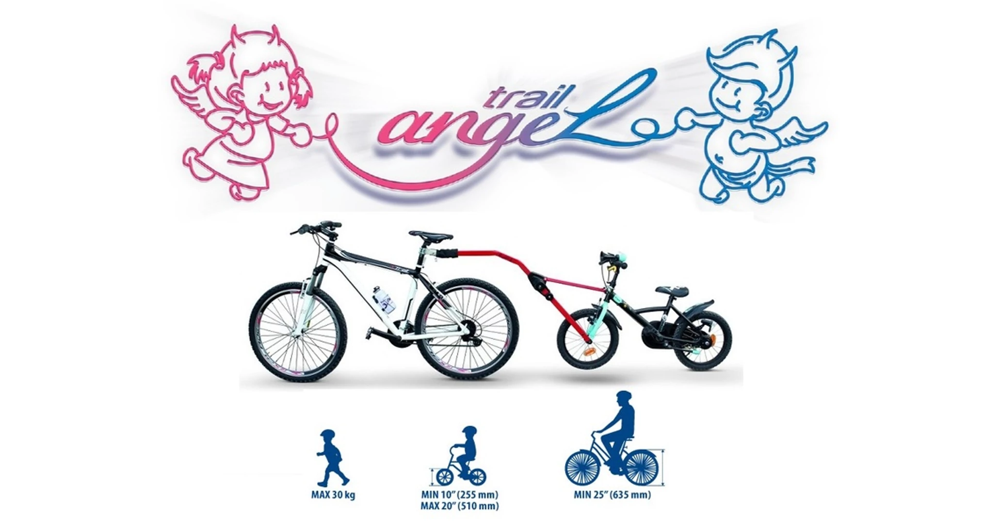 PERUZZO Trail Angel kerékpár vontatórúd szett | 48910